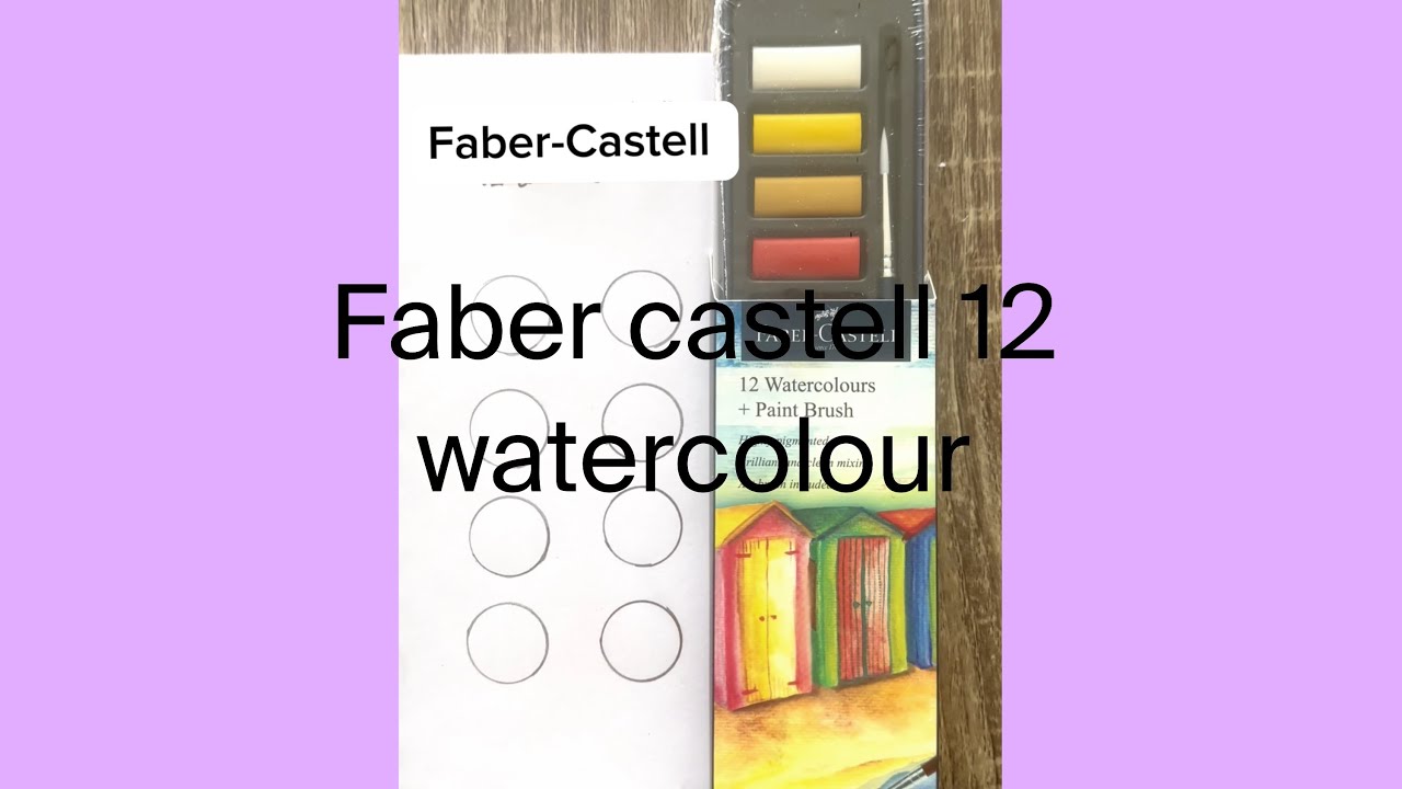 Faber castell 12 watercolour testing | Faber castell watercolour ...