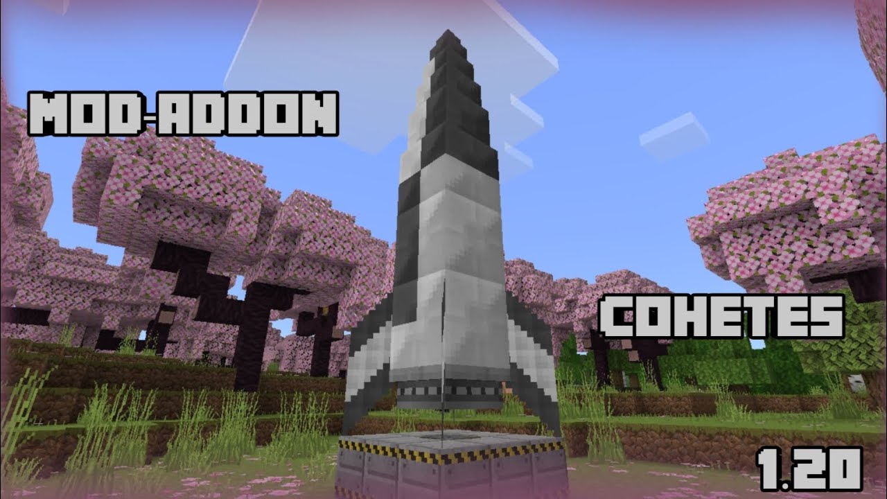 Mod-addon de cohetes para Minecraft pe 1.20 - YouTube