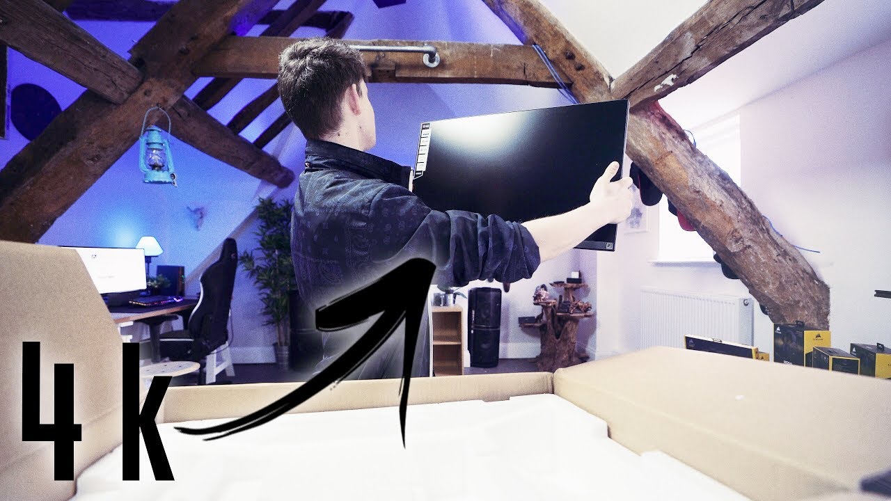 my new 4K HDR GAMING MONITOR ARRIVED 🔥 - YouTube