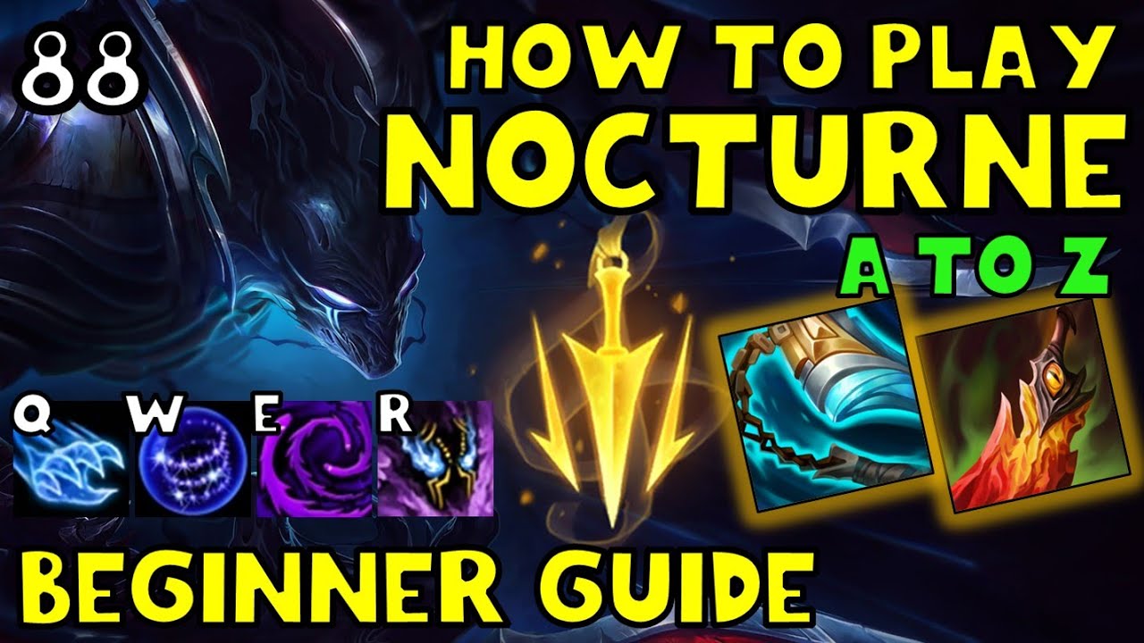 HOW TO PLAY NOCTURNE JUNGLE FOR BEGINNERS | NOCTURNE Guide Season 12 ...