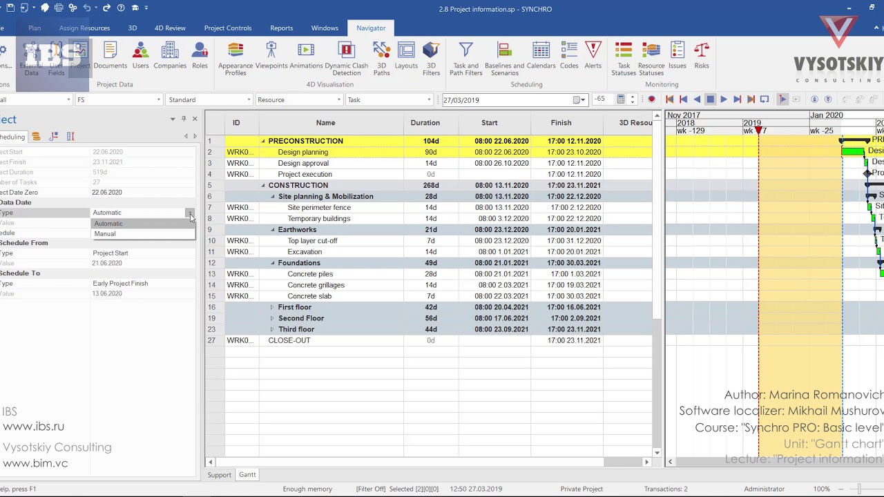 [Synchro PRO Basic] Project information - YouTube