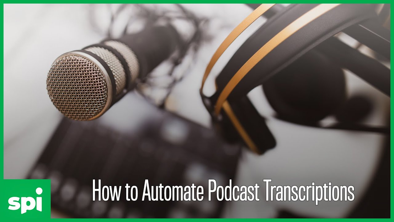 How to Automate Podcast Transcriptions - YouTube