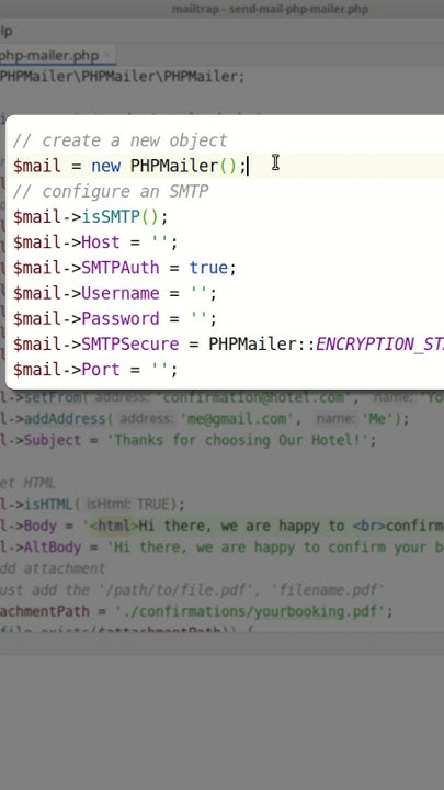 [WEB DEVELOPMENT HACKS] Send Emails in PHP | Tutorial by Mailtrap - YouTube