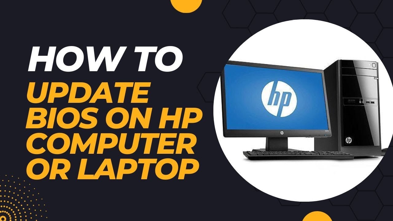 How to update bios on HP computer or laptop from window - YouTube