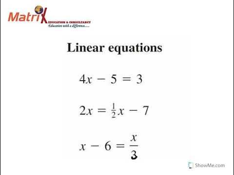Algebraic Equations Part1# Finding the Value of a Variable - YouTube