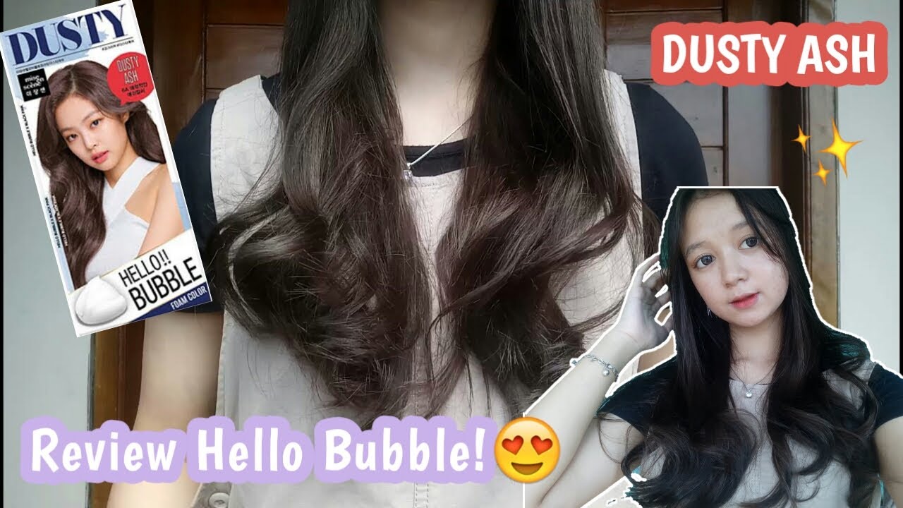 REVIEW HELLO BUBBLE DUSTY ASH + TUTORIAL || Thiyara Auliya - YouTube