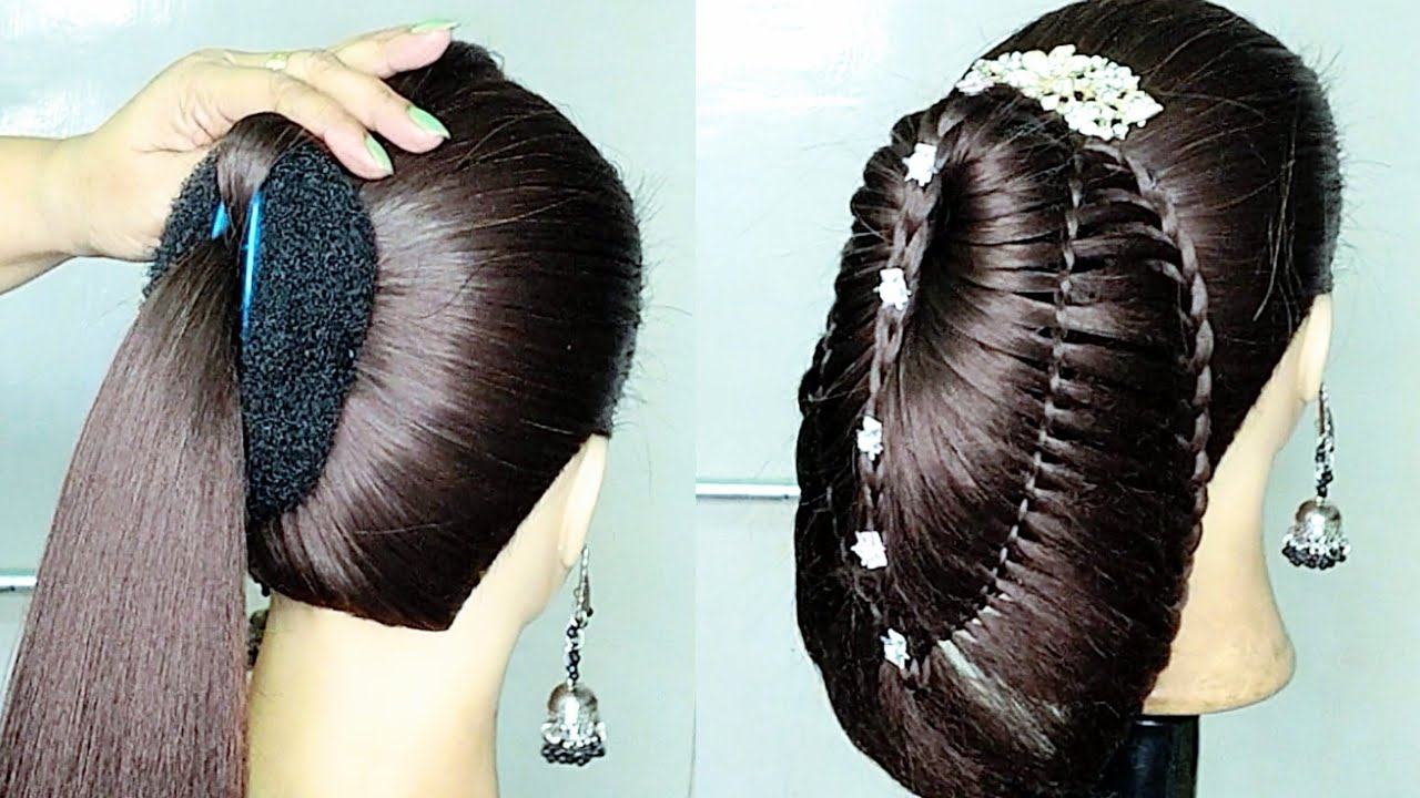 Beautiful Hairstyle With Braid / Amazing Hairstyle F Wedding F Long ...