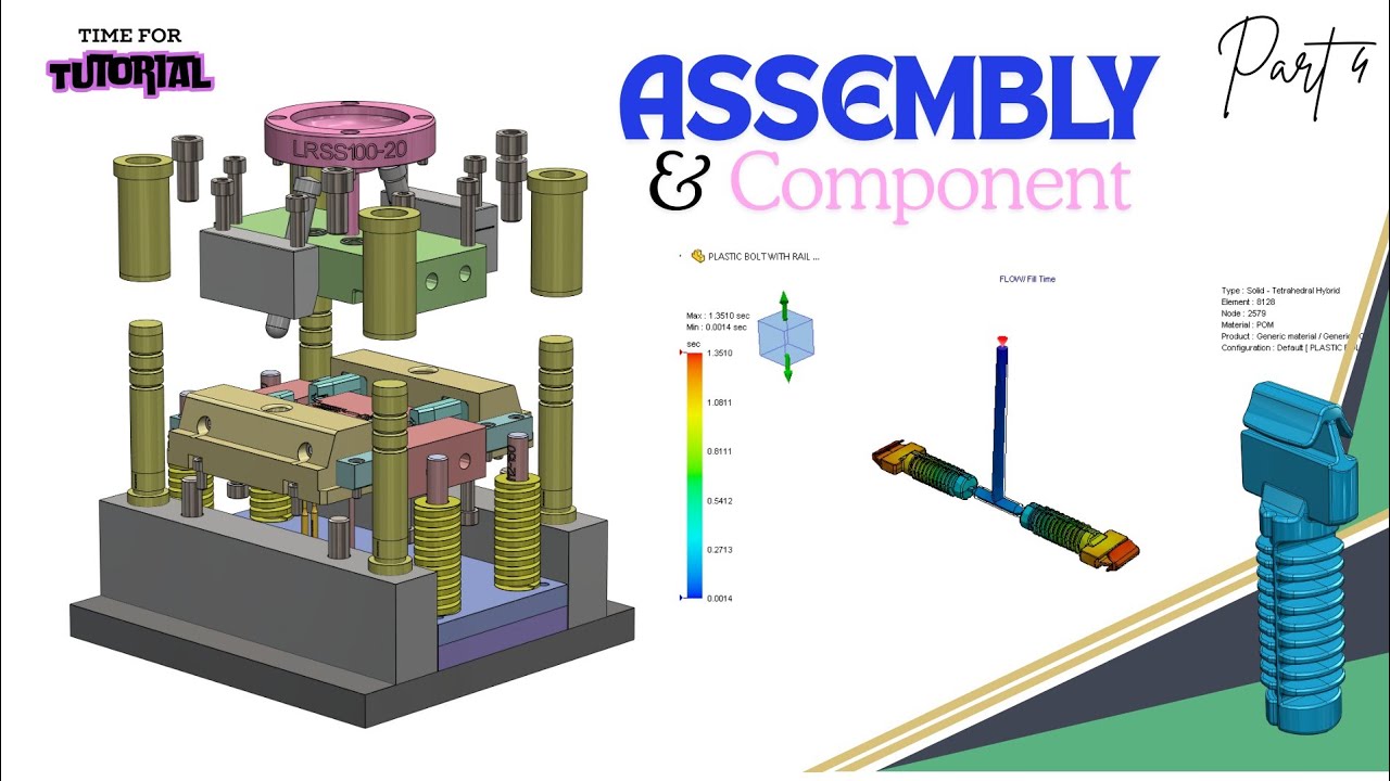 Assembly mold thread Tutorial & Component mold - YouTube