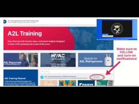 A2L Training Resources on Johnstone University - YouTube