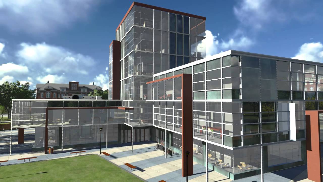 Campus Office Building Draft Animation - YouTube