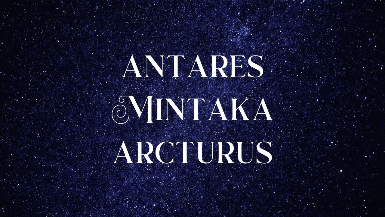 ANTARES MINTAKA ARCTURUS Light Code Transmission - YouTube