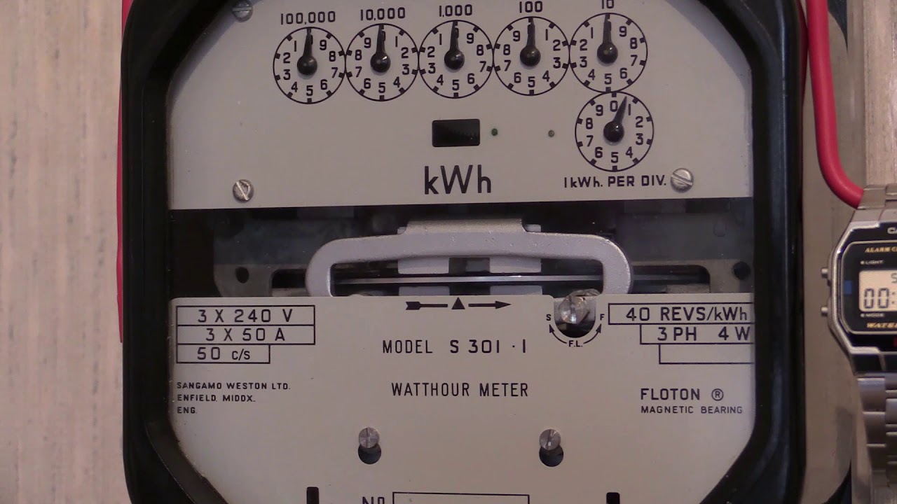 Powered : S301.1, 3ph 4w kWh meter (Whole Current, Sangamo Weston ...