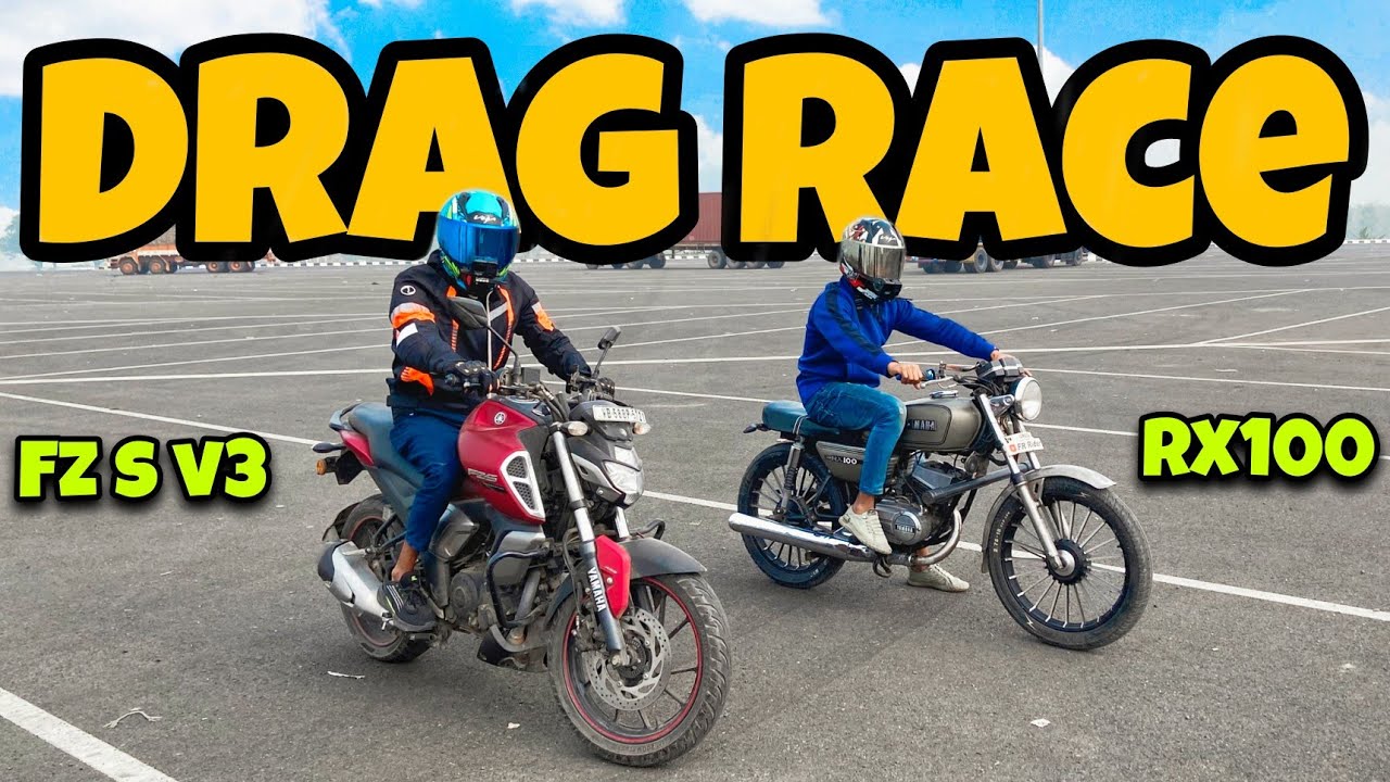 Yamaha RX100 vs Fz s v3 | Rx100 Kharab Hogyi Drag Race karte time 😥 ...
