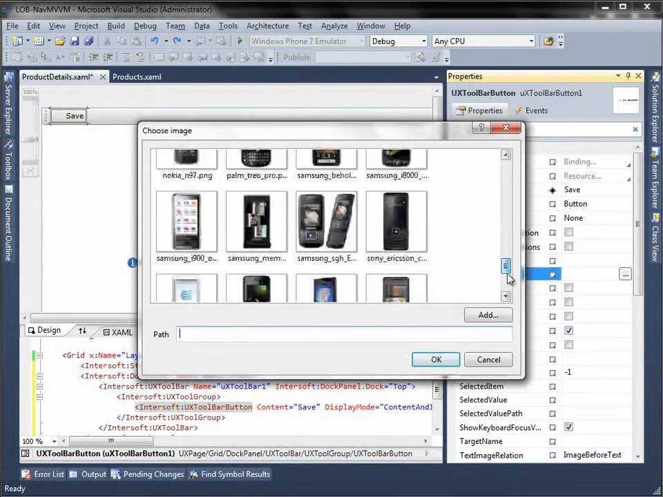 Create Line-of-Business Navigation Application using MVVM Pattern - Part II - YouTube