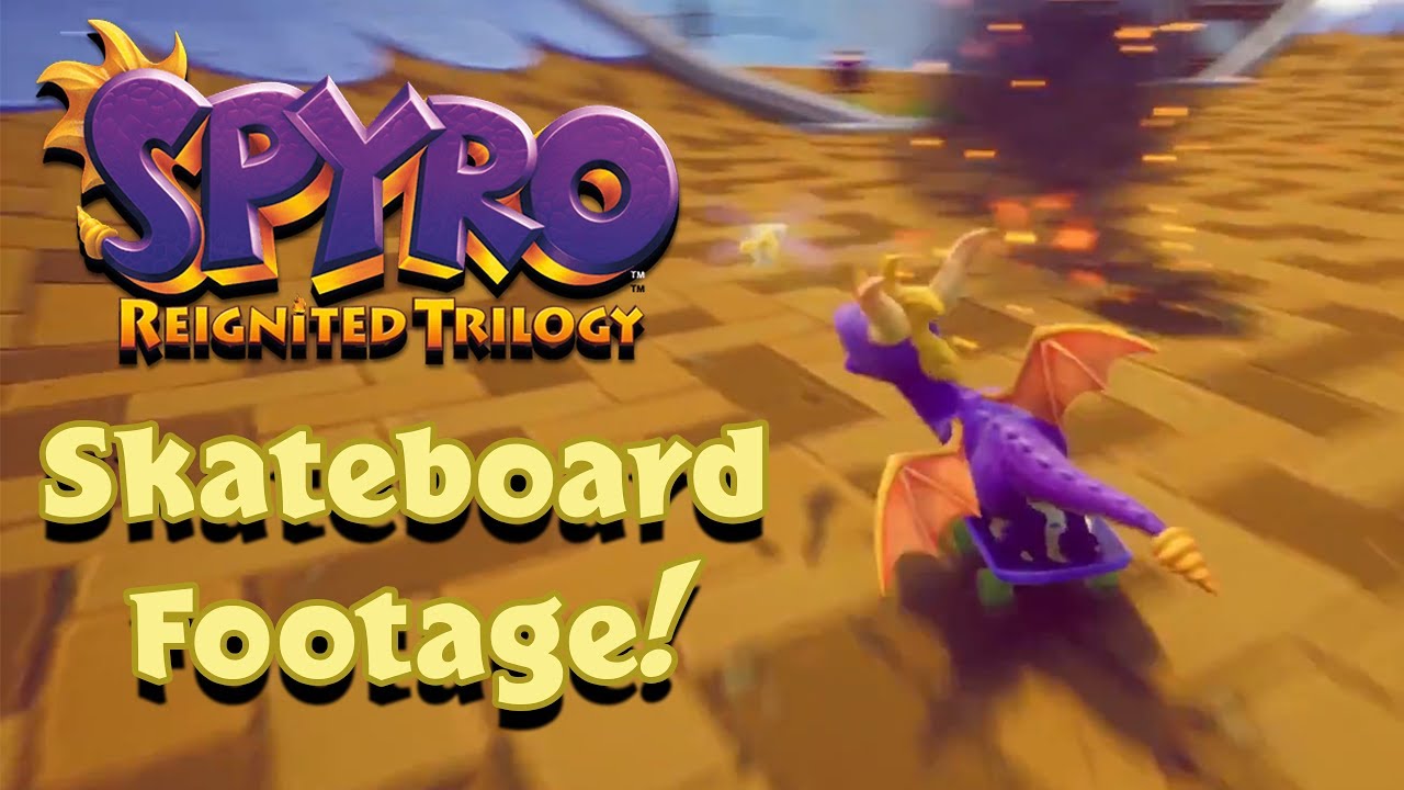Spyro 3 Reignited - Skateboarding Footage + MORE! - YouTube
