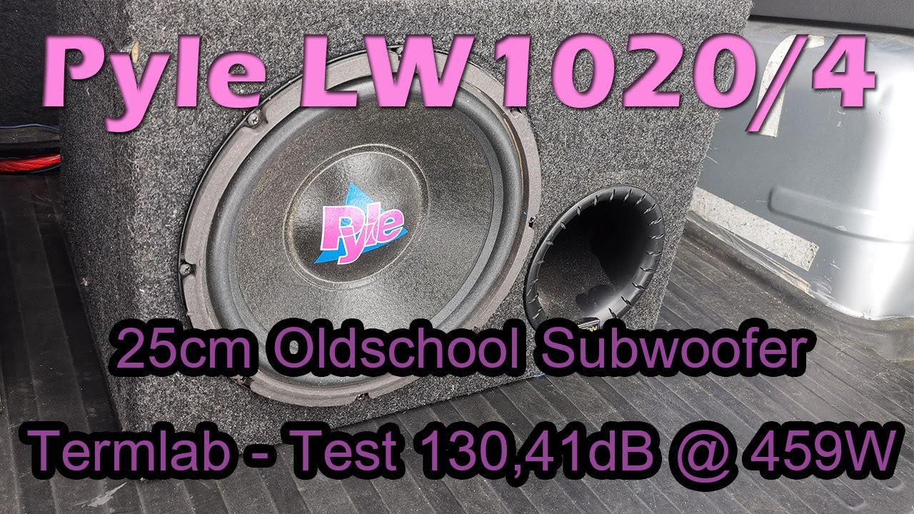 Pyle LW1020/4 Subwoofer 25cm Bassreflex Oldschool Vintage Termlab DB ...