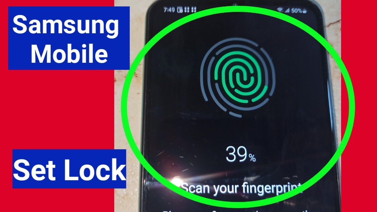 How To Scane Samsung Finger Print Lock | Finger Print Lock kaise Set ...
