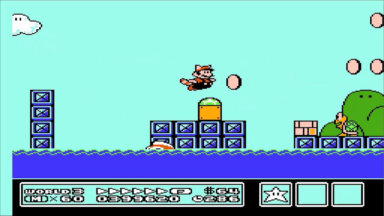 Super Mario Bros 3 (NES) | World 3 - Water Land Gameplay - YouTube