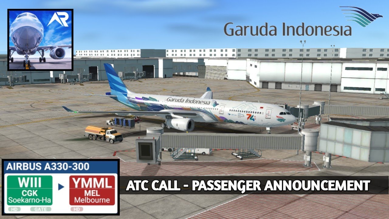RFS - Real Flight Simulator Pro ~ Garuda Indonesia A330 - 300 Jakarta ...