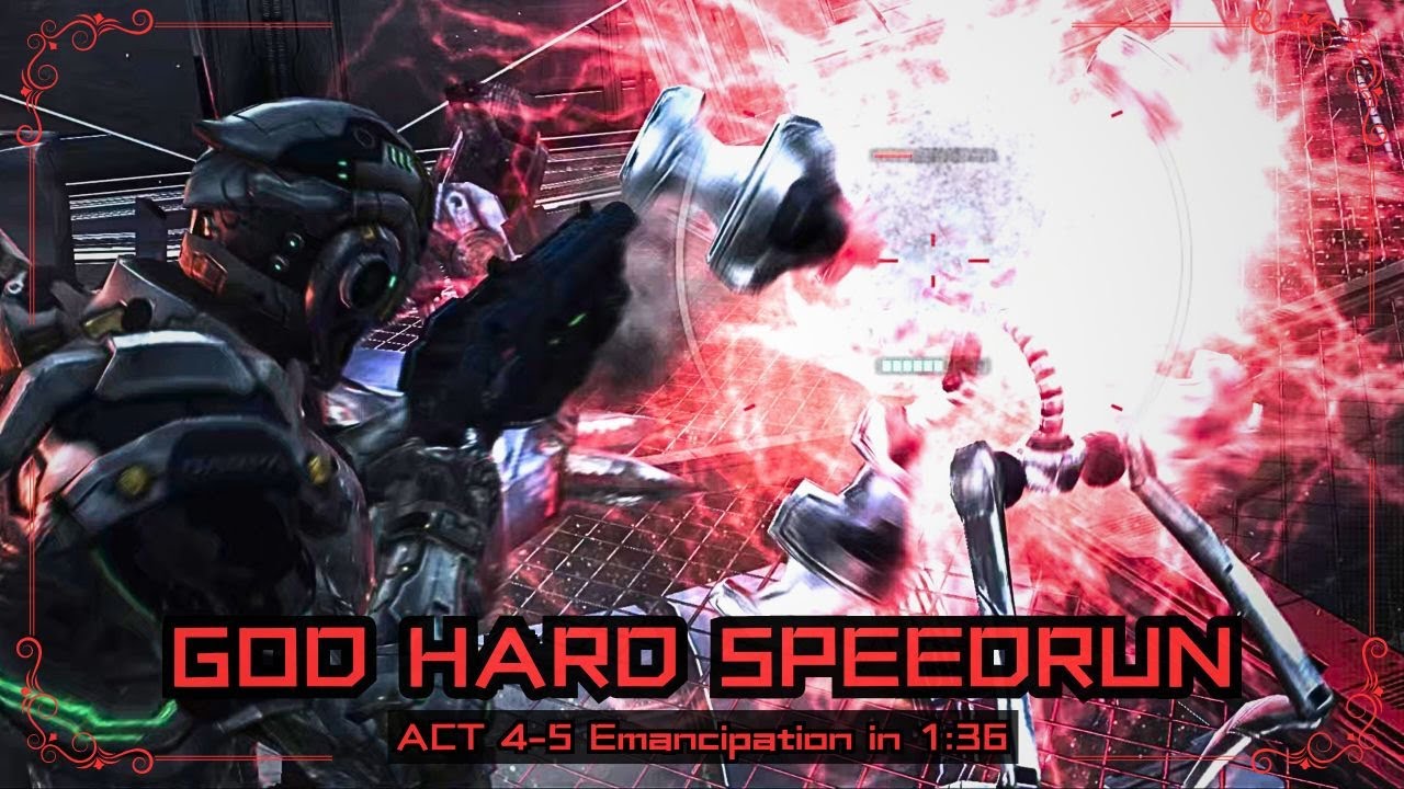 VANQUISH - Act 4-5 Emancipation God Hard [No RNG in 1:36] World Record ...