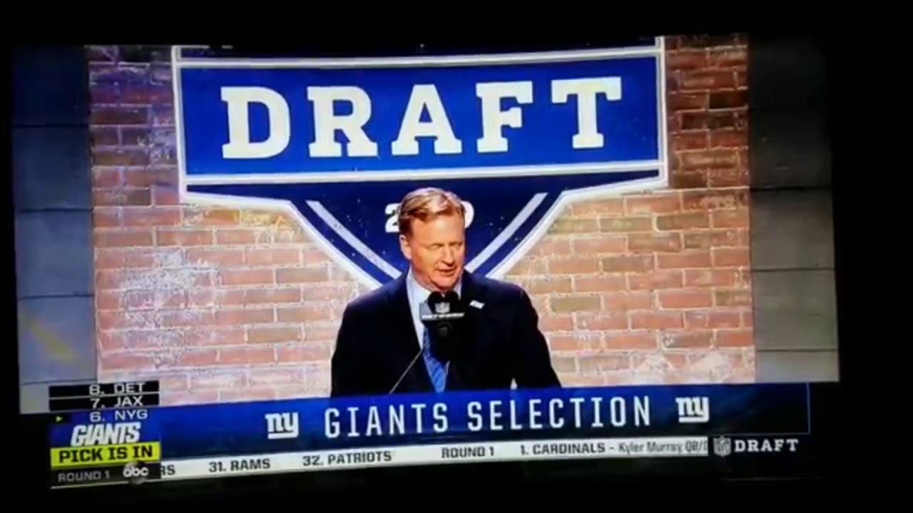 Giants fan reaction to drafting Daniel Jones - YouTube