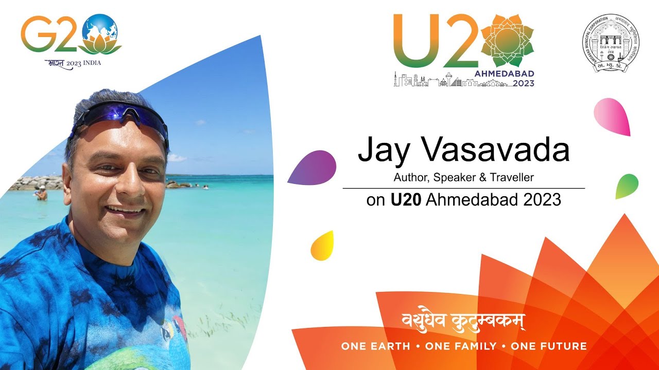 Author and Speaker Jay Vasavada on U20 Ahmedabad 2023 - YouTube