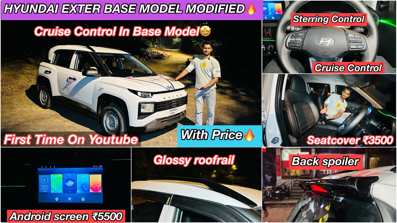 HYUNDAI EXTER MODIFIED🔥HYUNDAI EXTER GENUINE ACCESSORIES🔥HYUNDA EXTER ...