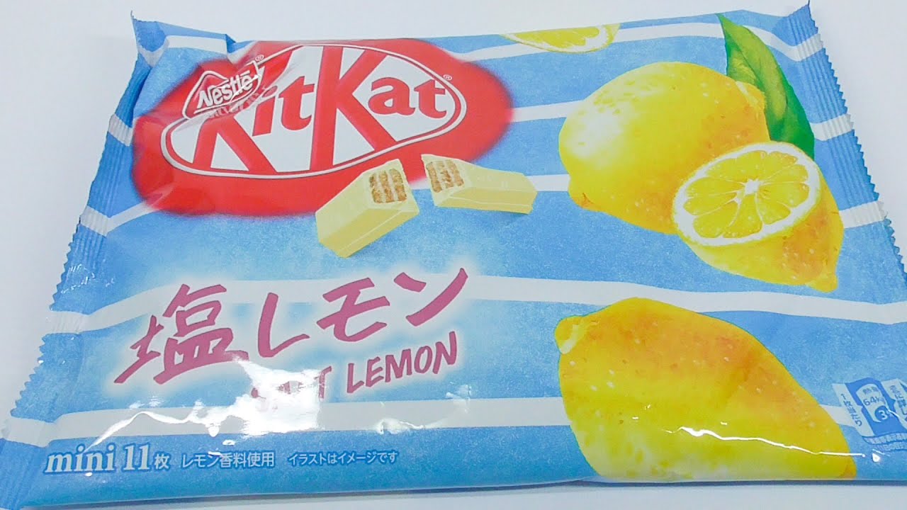 キットカット 塩レモン Kit Kat Mini salted lemon - YouTube