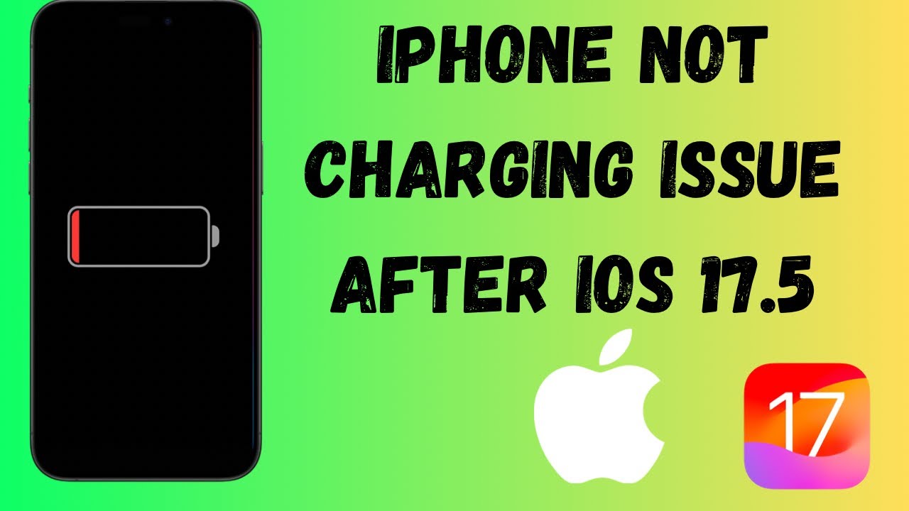 How to Fix iPhone Not Charging Issue After iOS 17.5 Update | 2024 - YouTube