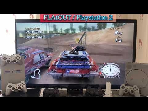 FlatOut / Playstation 2'de Oyun Oynamaca - YouTube