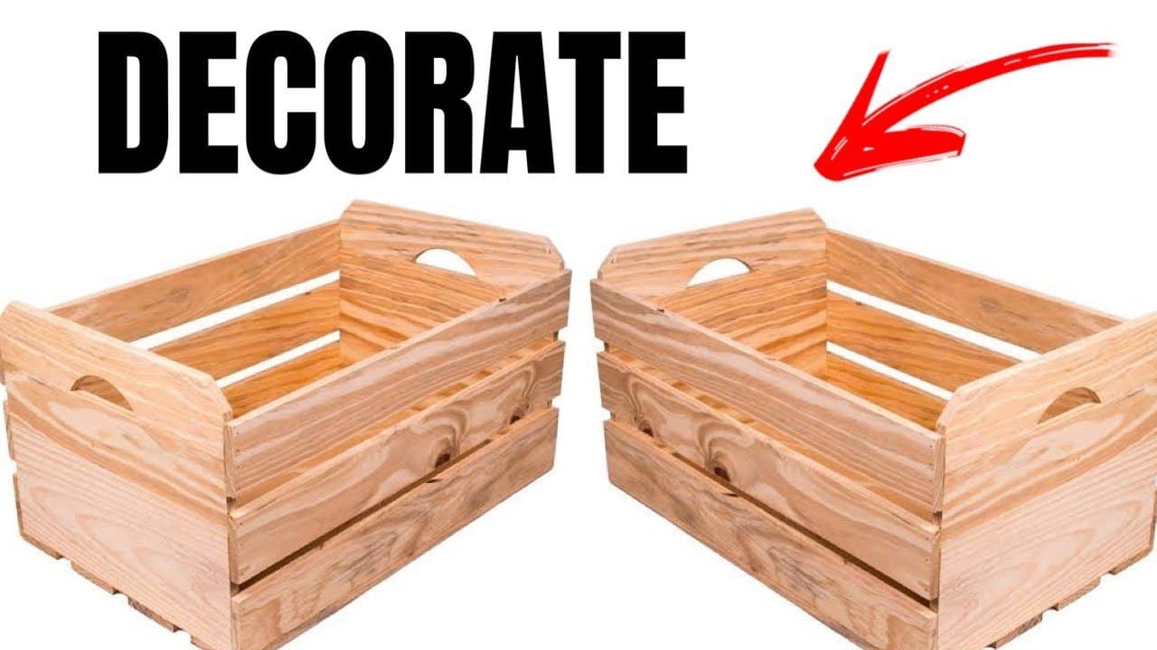 How to make a wooden crate box - Nice DIY Wooden Box - YouTube