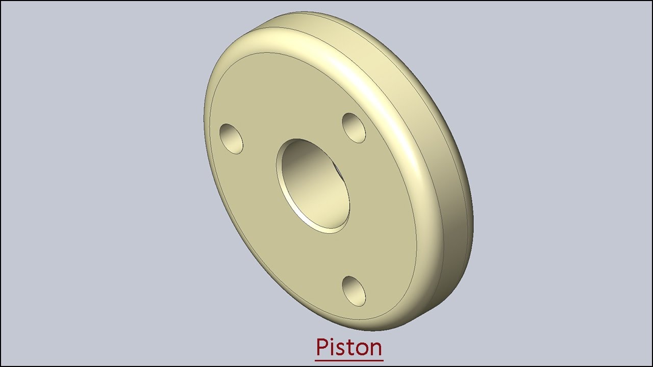Piston (Solid Edge Tutorial) - YouTube