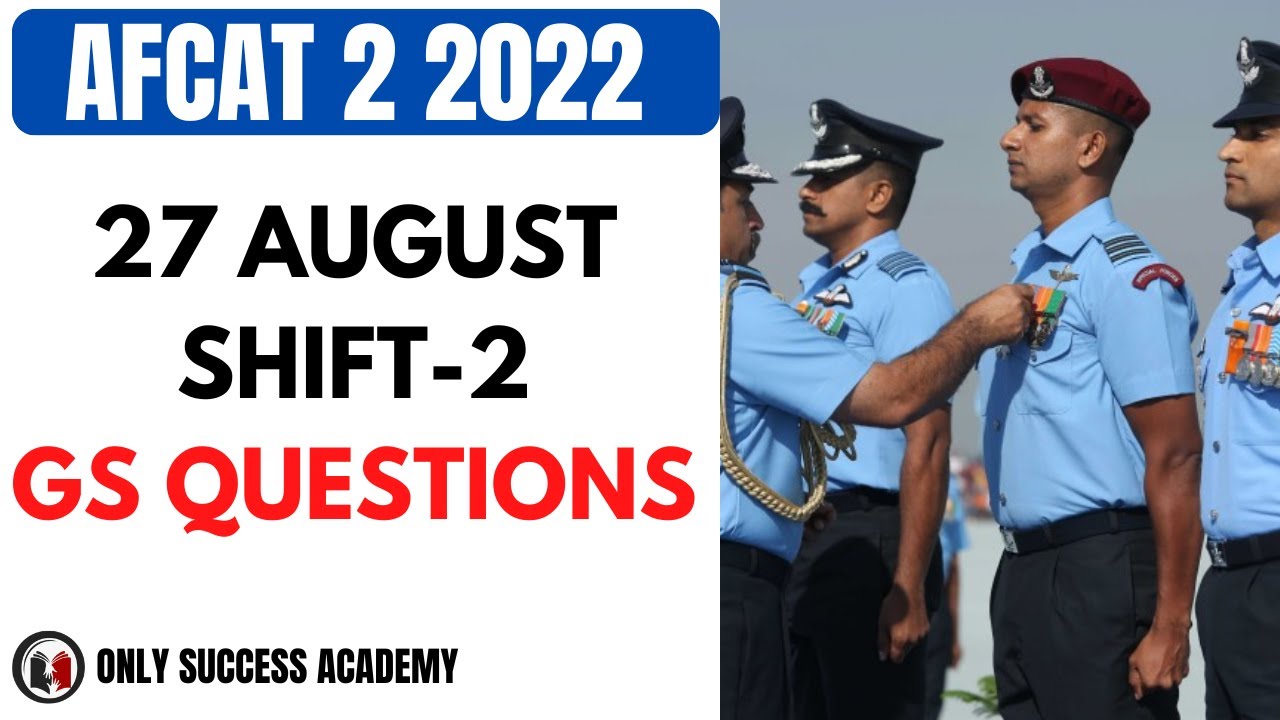 AFCAT 2 2022 Exam Analysis | AFCAT 27th Aug Shift 2 | AFCAT 2 2022 ...