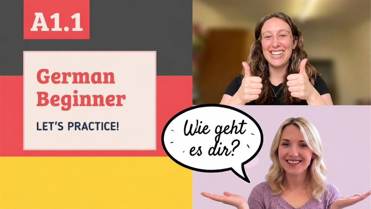 How are you? 🇩🇪 German for Beginners | A1.1 Basic German Phrases - YouTube