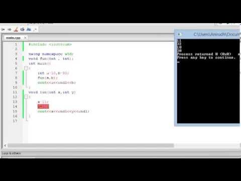 C++ Tutorial 15 - Call By Value and Reference - YouTube