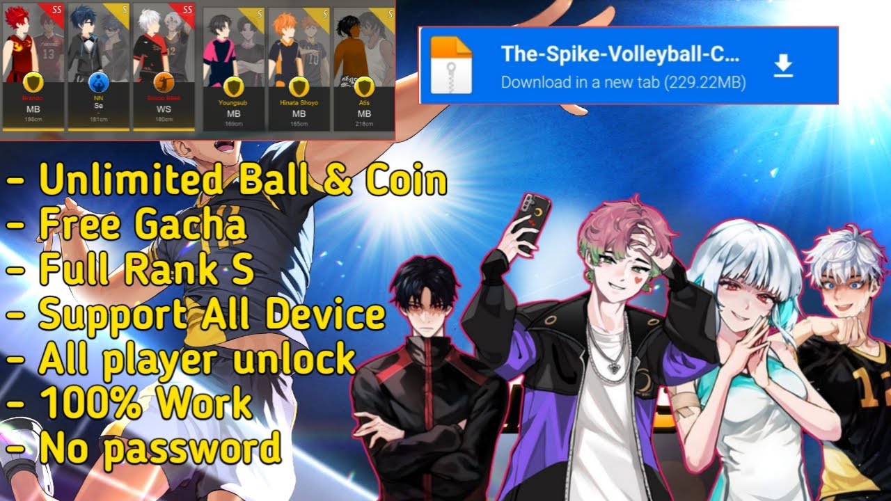 The Spike Volleyball Mod Apk || Unlimited Ball & Coin || Link download ...