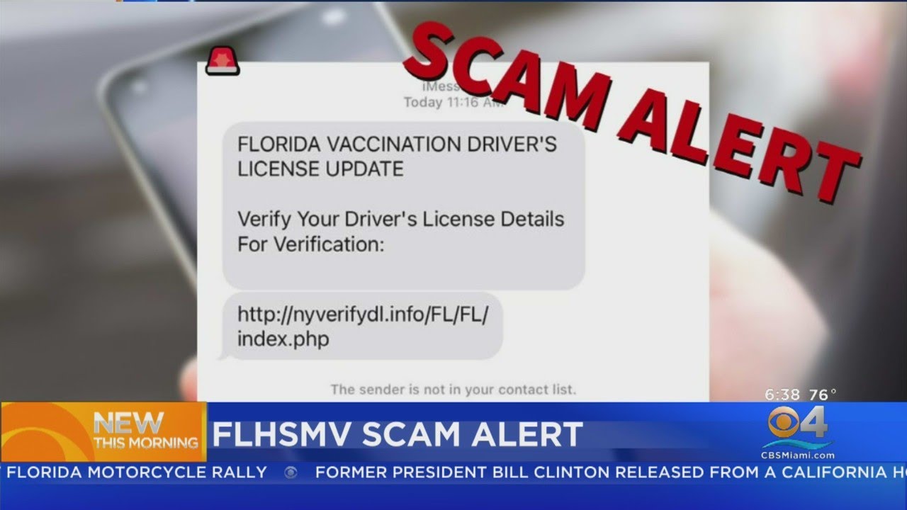 Florida Department Of Highway Safety And Motor Vehicles Scam Alert ...
