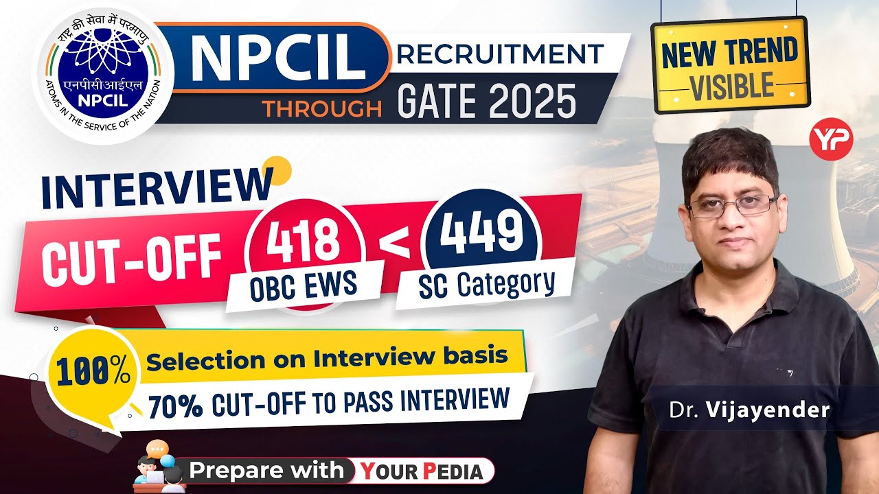 New trend, NPCIL EWS cut off less than SC through GATE | 100% selection ...