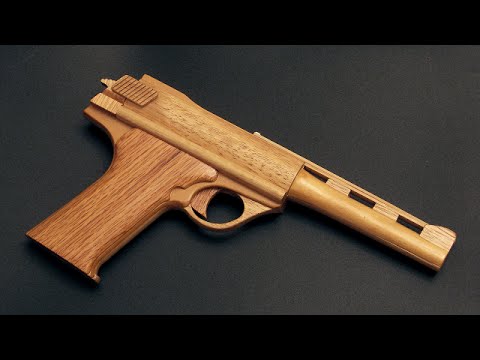 [HD] Auto Mag rubber band gun - YouTube
