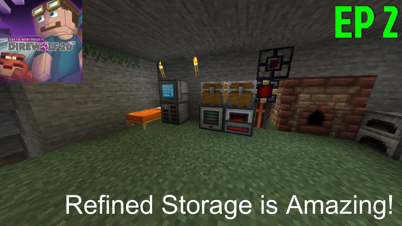 Direwolf20 1.19 Modpack Episode 2: Mining Upgrades + Refined Storage ...