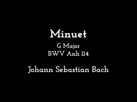 (Eng Solfege)Bach - Minuet in G Major, BWV Anh. 114