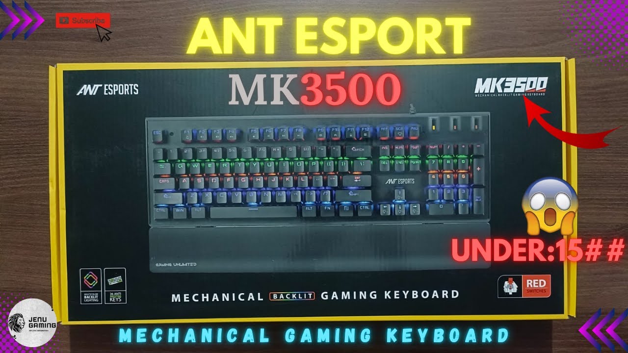 NEWLY LAUNCHED ANT ESPORTS MK3500 GAMING MECHANICAL KEYBOARD UNDER:15 ...