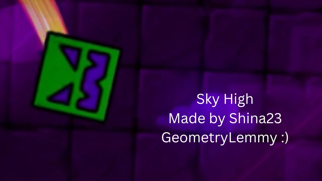 Sky High - Shina23 | Geometry Dash (Hard) [4K] - YouTube