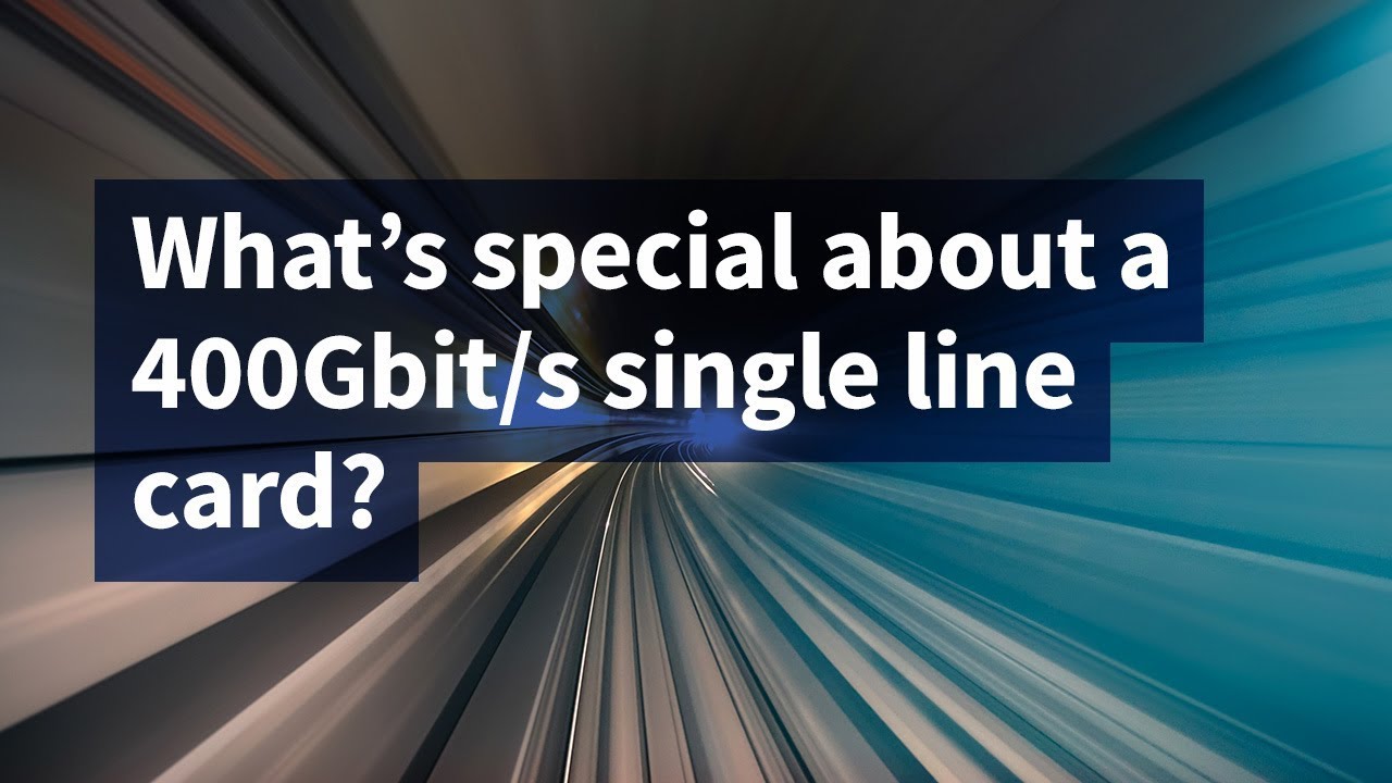 What’s Special About a 400Gbit/s Single Line Card? - YouTube