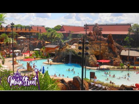 Disney’s Polynesian Resort Main Pool (Lava Pool) Walkthrough - YouTube