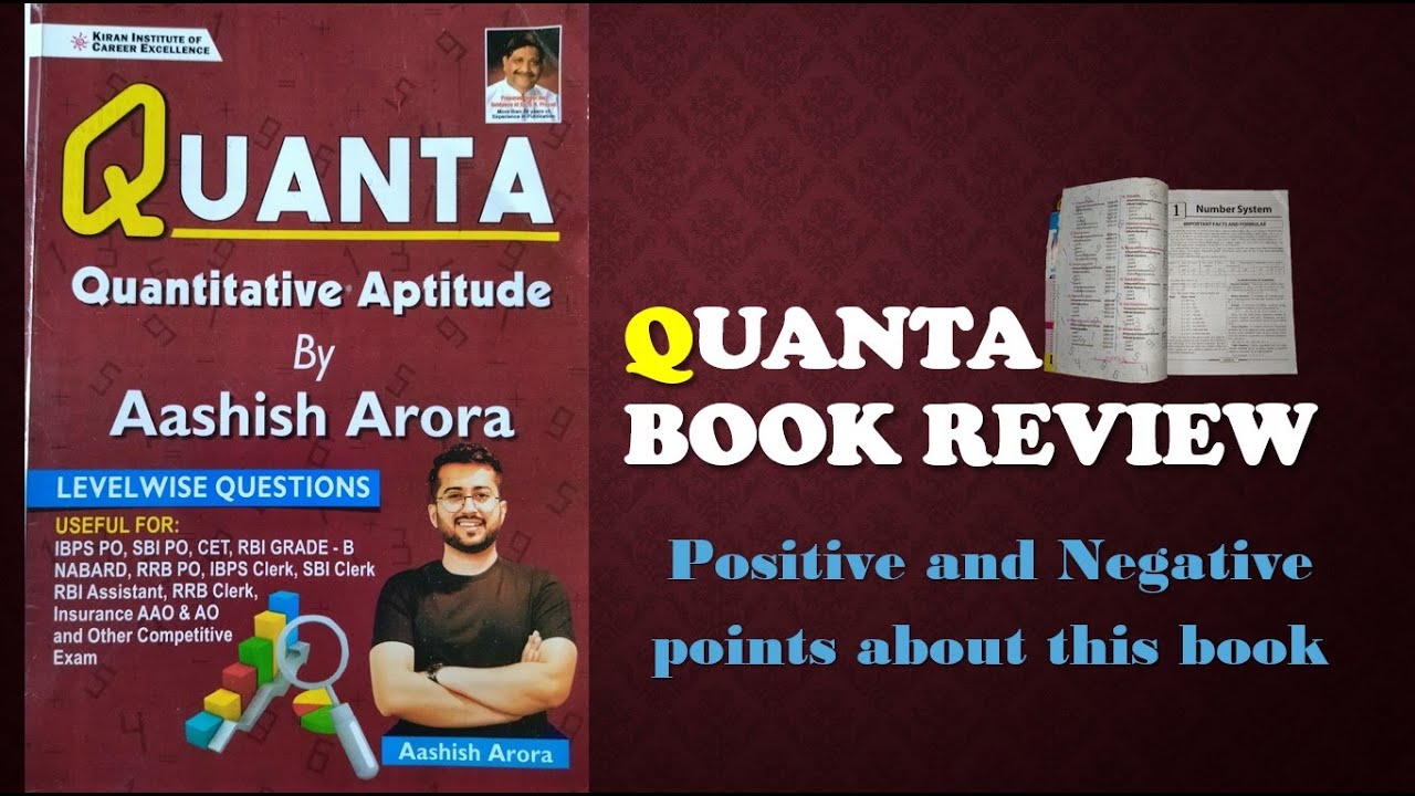 QUANTA BOOK REVIEW | QUANTA BY AASHISH ARORA ||AASHISH ARORA QUANT BOOK ...