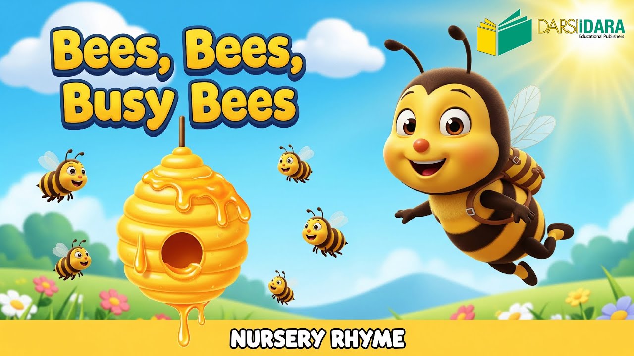 🐝 Bees, Bees, Busy Bees | Nursery Rhyme & Song for Kids - YouTube