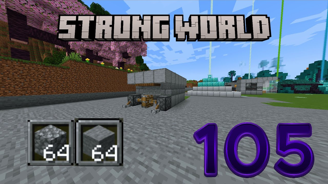 Gerador de Pedra e Pedregulho Minecraft: Strong World 105 #minecraft # ...
