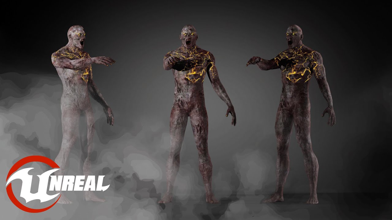 Animated Low poly Game Ready Base Zombie 5/3D for Unreal - YouTube