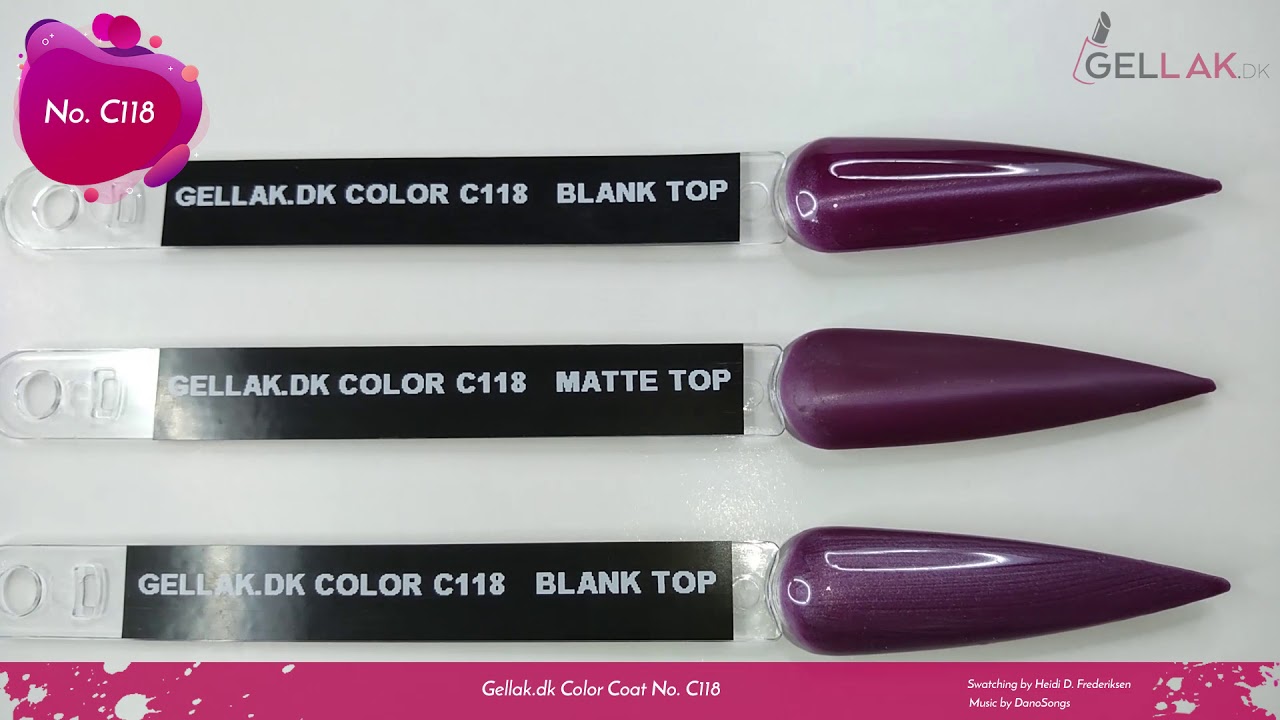 Gellak.dk Color Coat Gel Neglelak No. C118 - YouTube